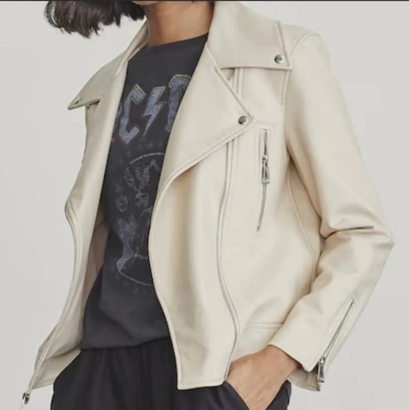 Elizabeth and James | Jackets & Coats | Elizabeth James Cream Faux ...